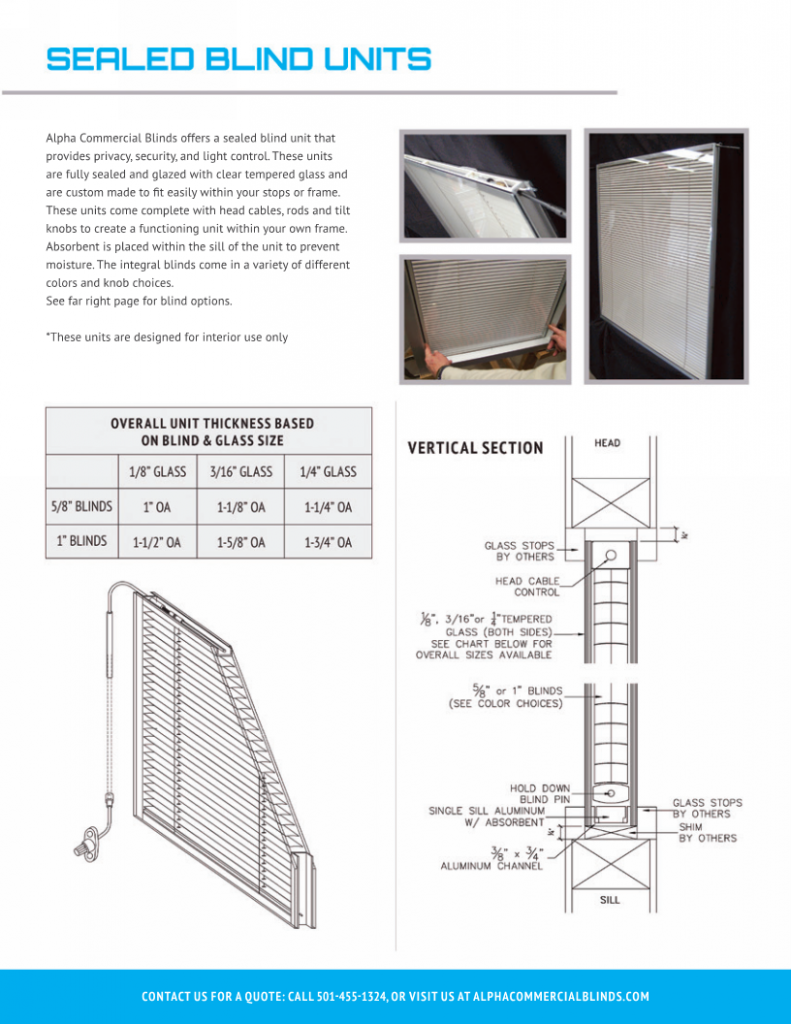 Brochure | Alpha Commercial Blinds